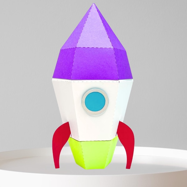 3d Rocket Papercraft - Etsy