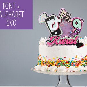 SVG Cut File Social Media Influencer Cake Topper | SVG for Content ...
