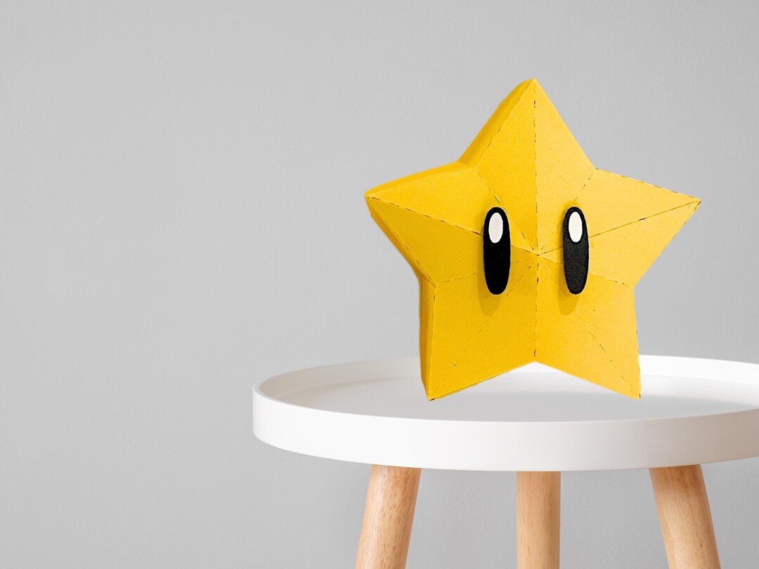 Star Favor Box / Mario Favor Party / Star Box Template - Etsy