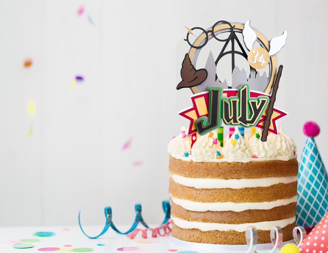 Wizard Magic Cake Topper Editable With Font and SVG Alphabet Included ...