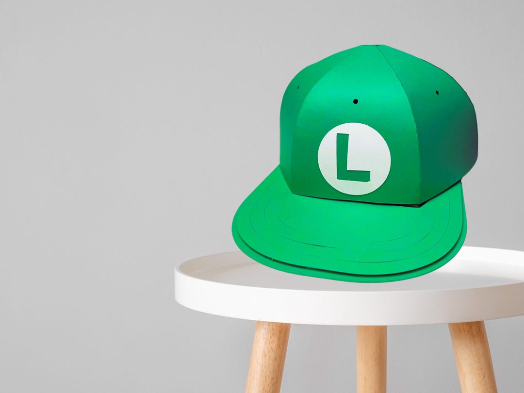SVG Cut File Luigi Cap Svg / Baseball Cap Favor Box / Brothers Party ...