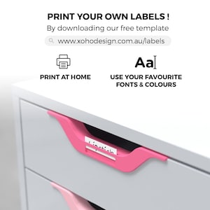 IKEA Alex Drawer Handle With Label Holder • Home Organizing Various ...