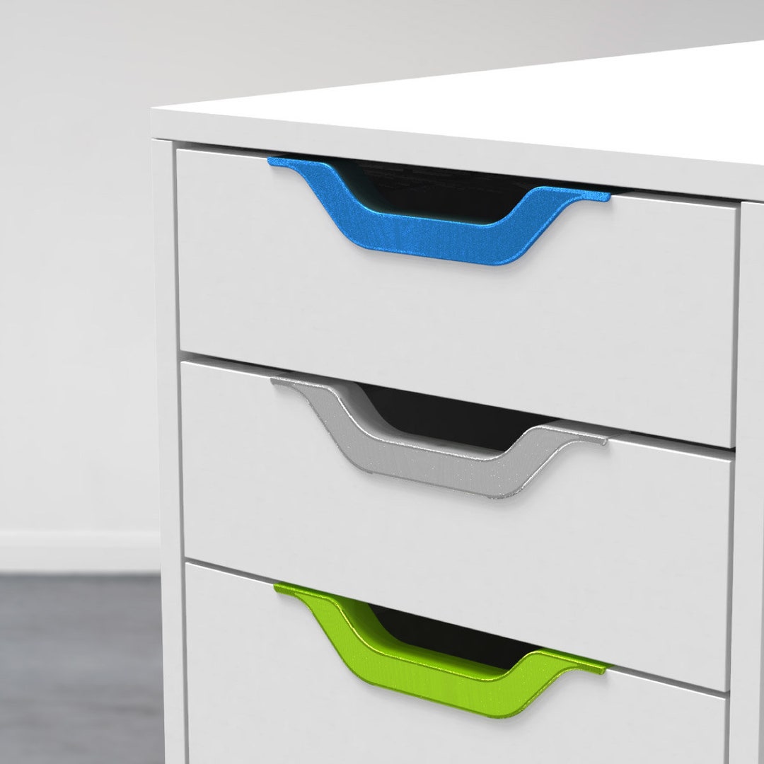 IKEA Alex Drawer Decorative Handle Gloss Finish FREE Shipping Any Color ...