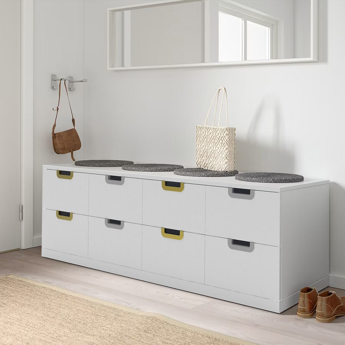 Silk Gloss IKEA Nordli Handle Decorative Drawer Ikea Hack Color Options IKEA Inserts Etsy