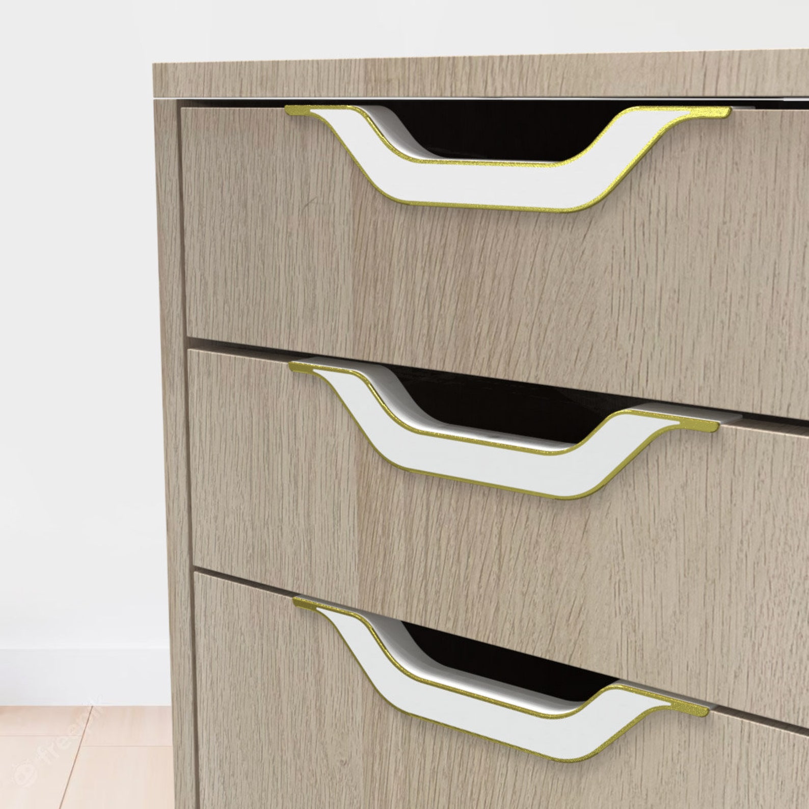 IKEA Alex Drawer Handle Insert: Silhouette Color Options - Etsy