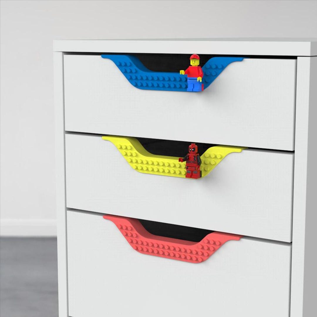 Lego Blocks IKEA Alex Handle Decorative Drawer Handle Color Options - Etsy