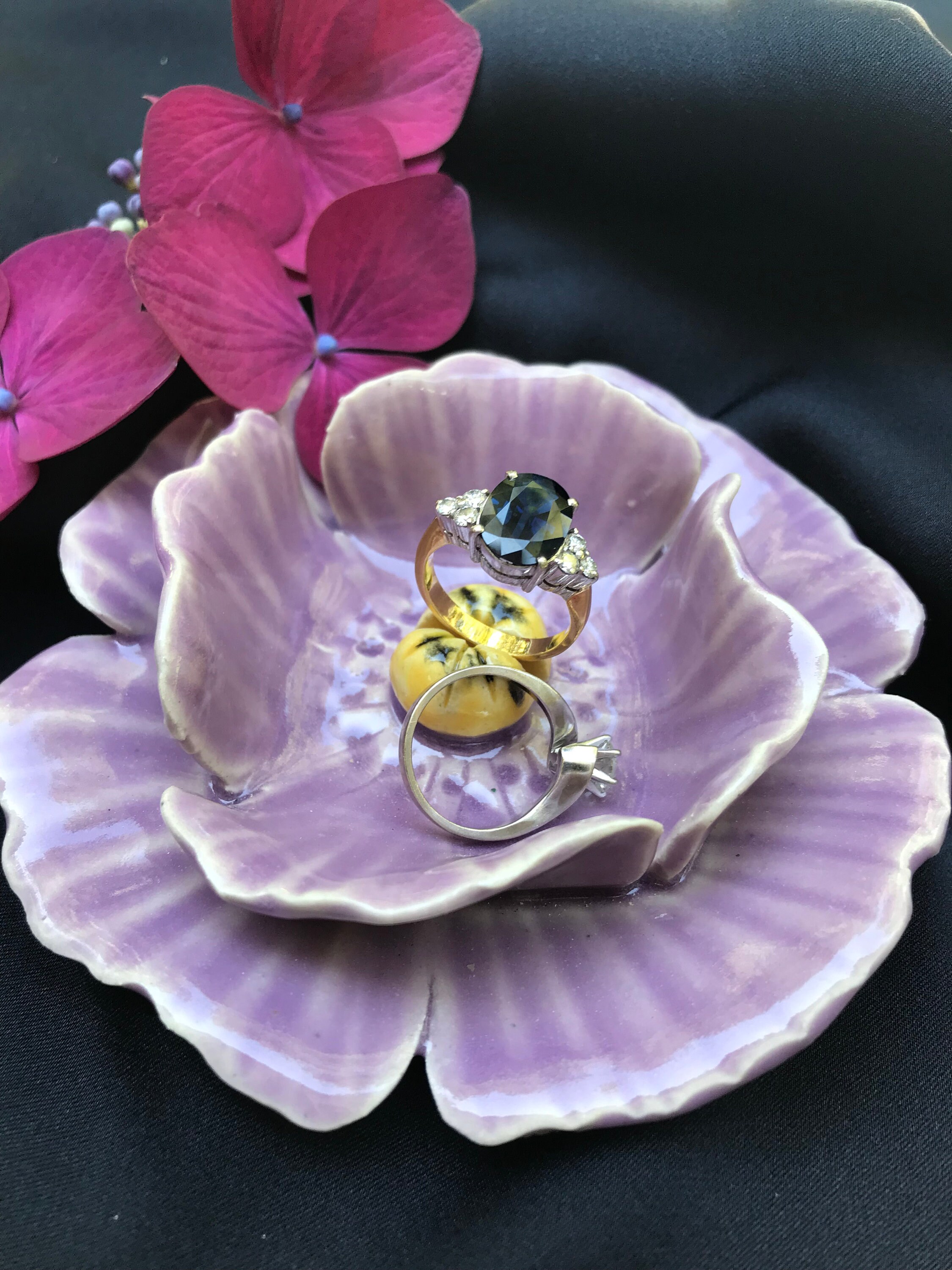 Poppy Ring Dish, Flower Ring Holder, Ceramic Jewelry Dish, Ring Holder ...