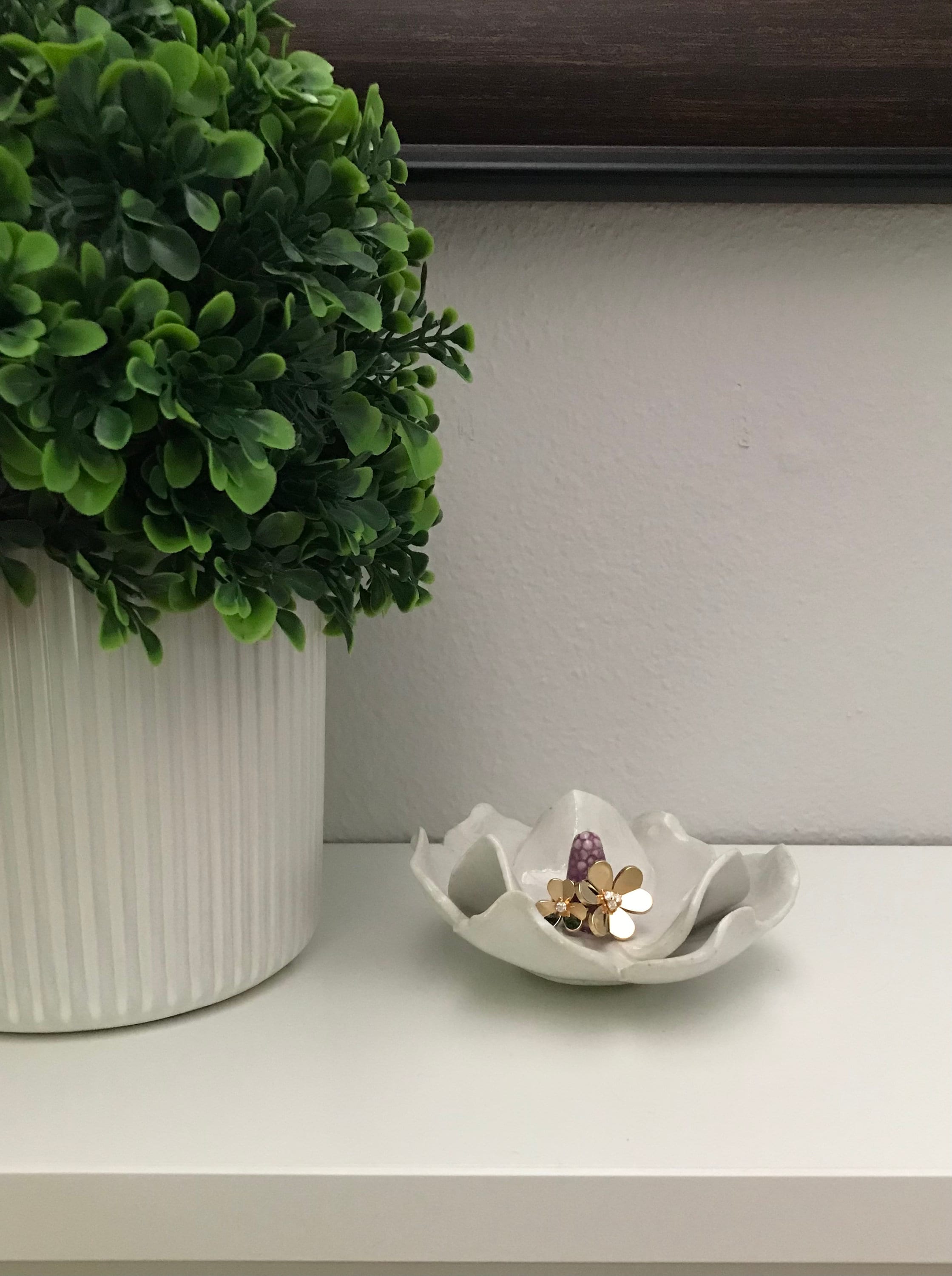 Magnolia Ring Dish, Flower Ring Holder, Jewelry Display, Ring Holder ...