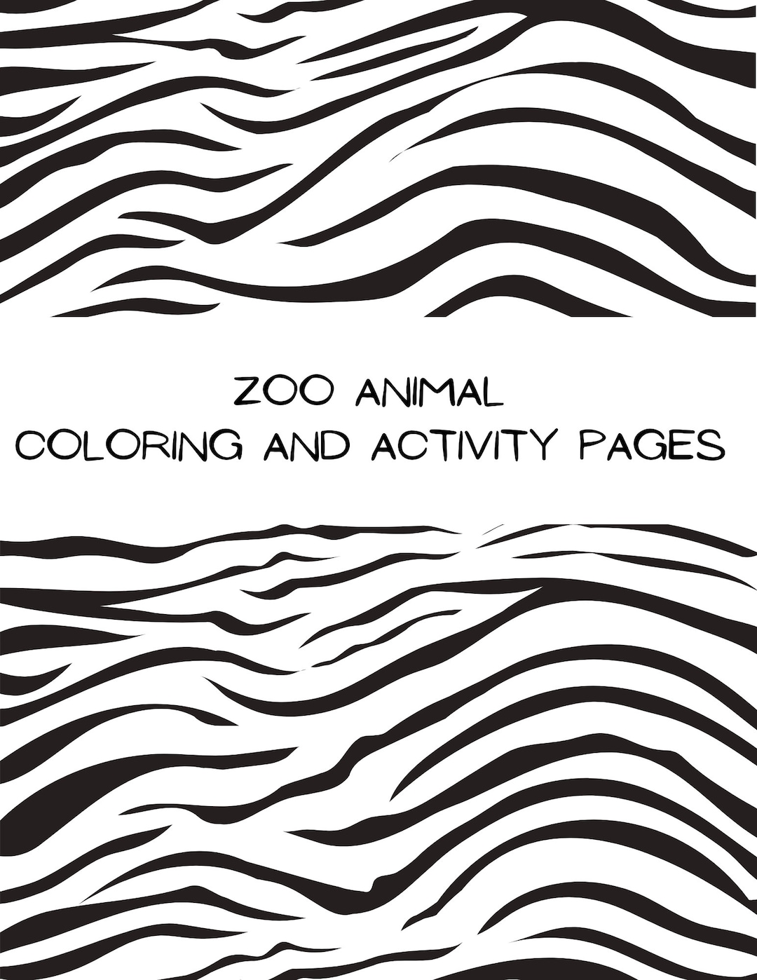 Zoo Animal Coloring and Activity Sheets 15 Page Printable - Etsy
