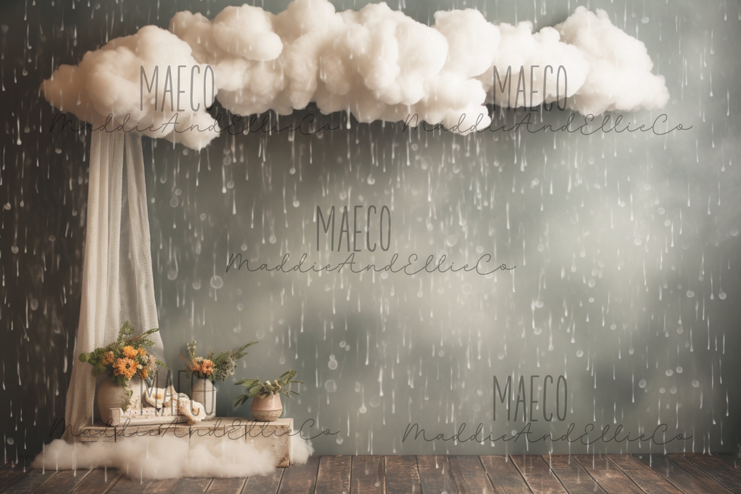 Rain Digital Backdrop, Rain Overlays, Weather Photography, Backdrop for ...