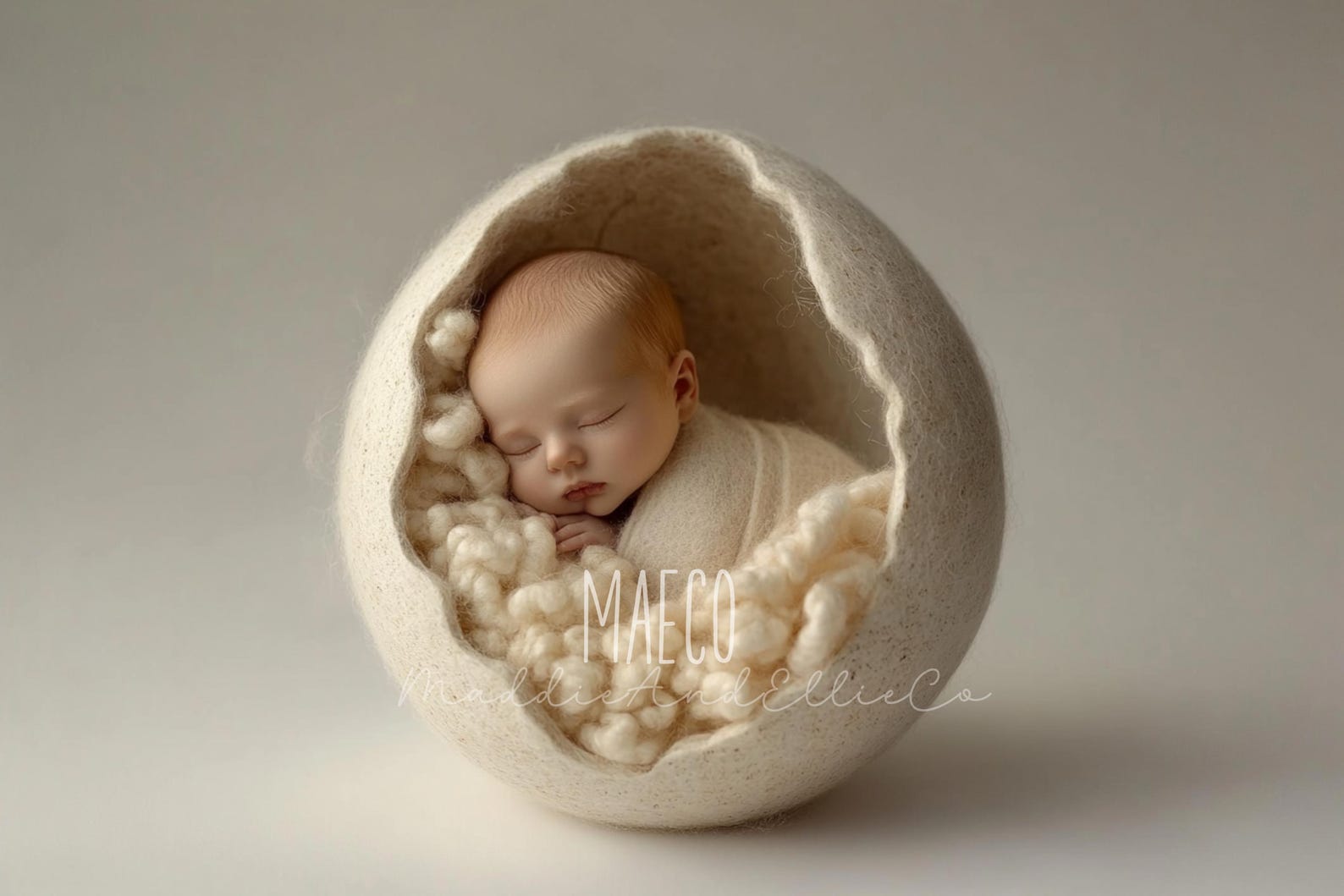 Neutral Cracked Egg Digital Backdrop, Newborn Digital Background, Empty ...