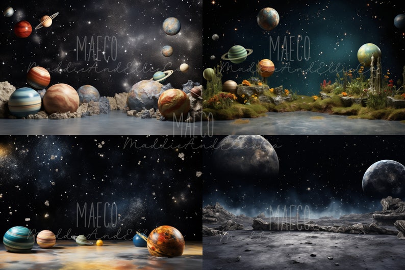 Space Digital Backdrop, Outer Space Photography, Galaxy Background, Space Adventure Photography ...