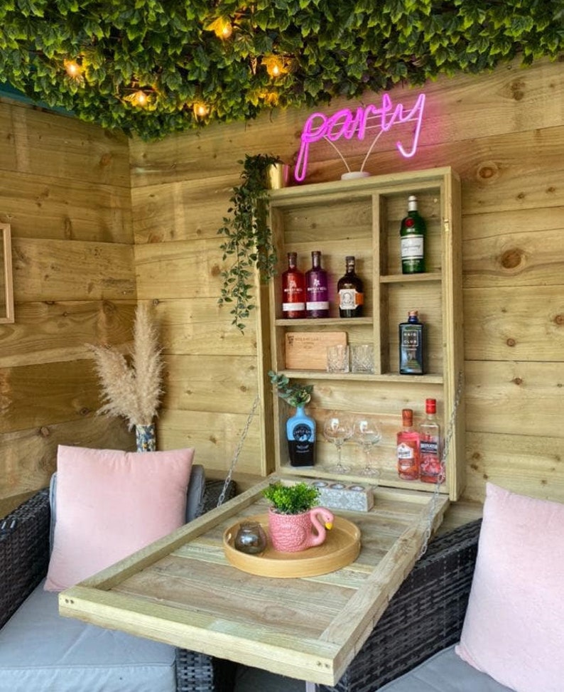 The Lilly Folding Wall Bar - Etsy