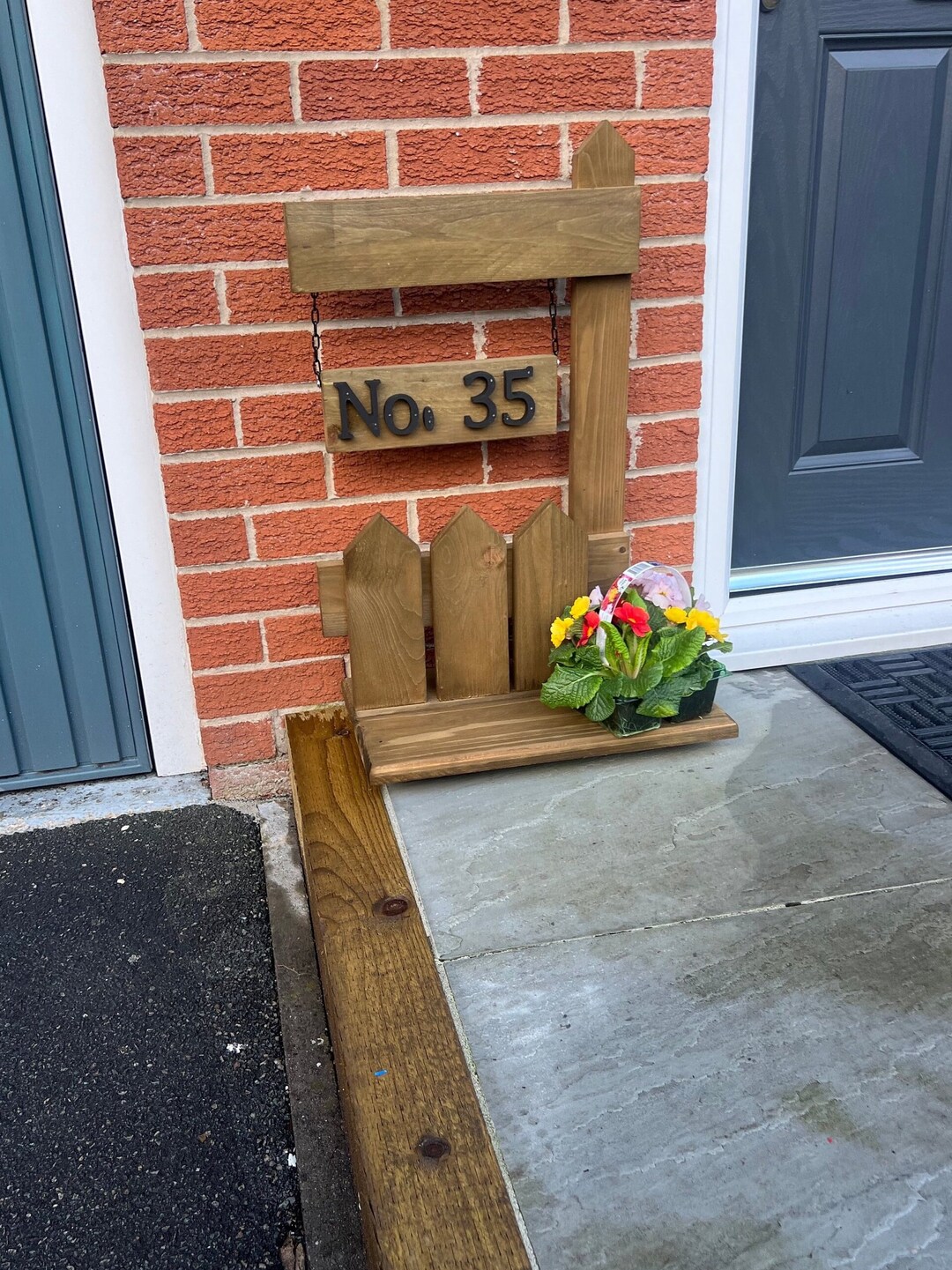 Wooden Front Door Sign - Etsy