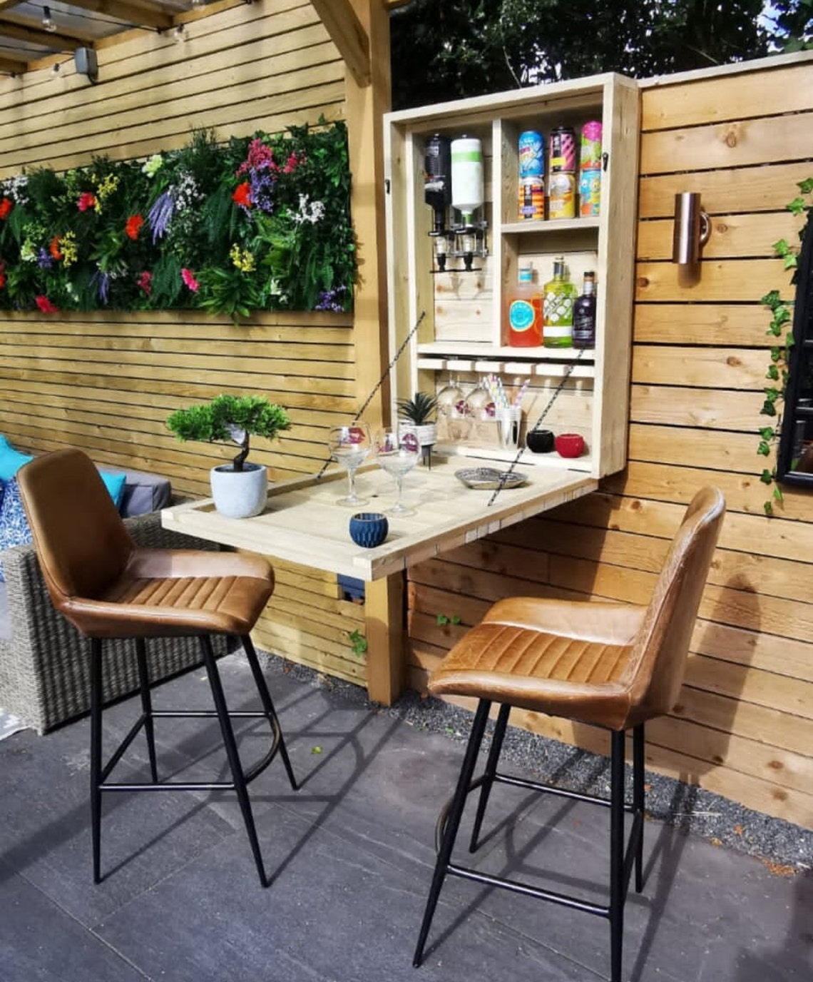 The Lilly Folding Wall Bar - Etsy