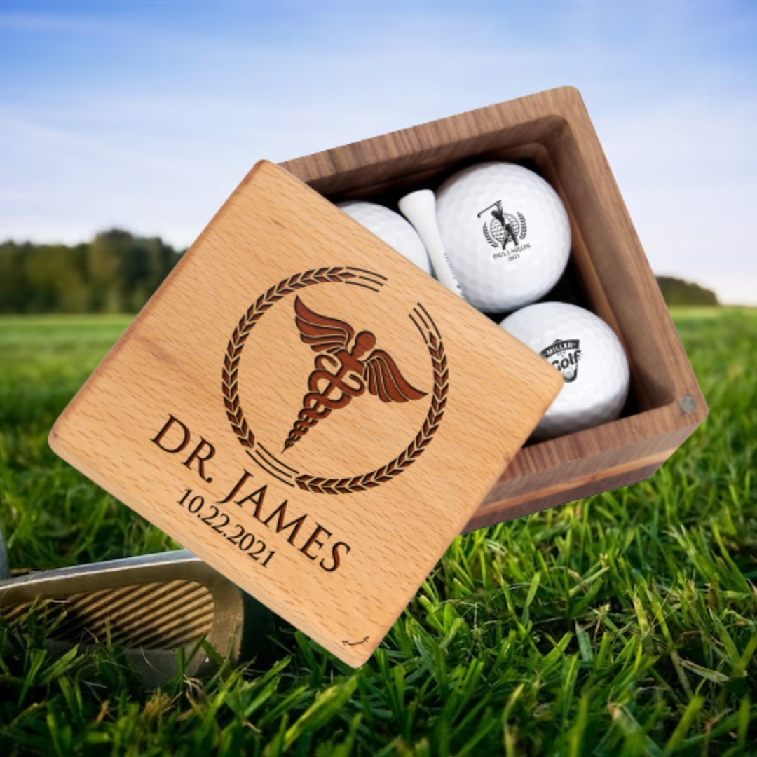 Personalized Golf Box Gift for Doctor Nurse Handmade Golf - Etsy