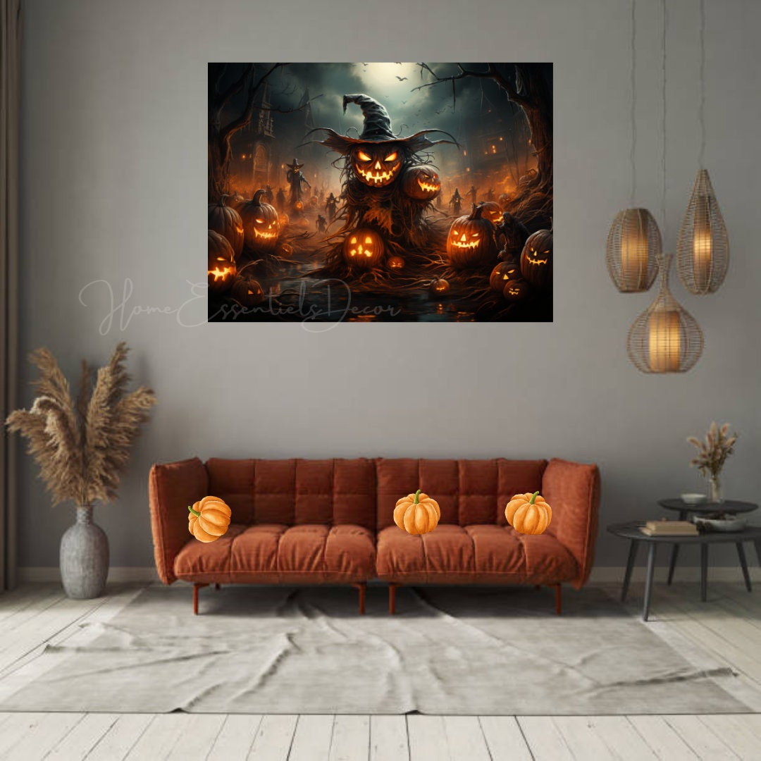 Halloween Printable Art | Spooky Wall Art Decor | Halloween Instant ...