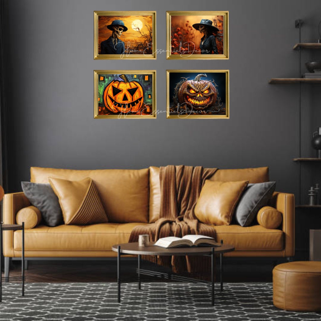Halloween Printable Art | Spooky Wall Art Decor | Halloween Instant ...