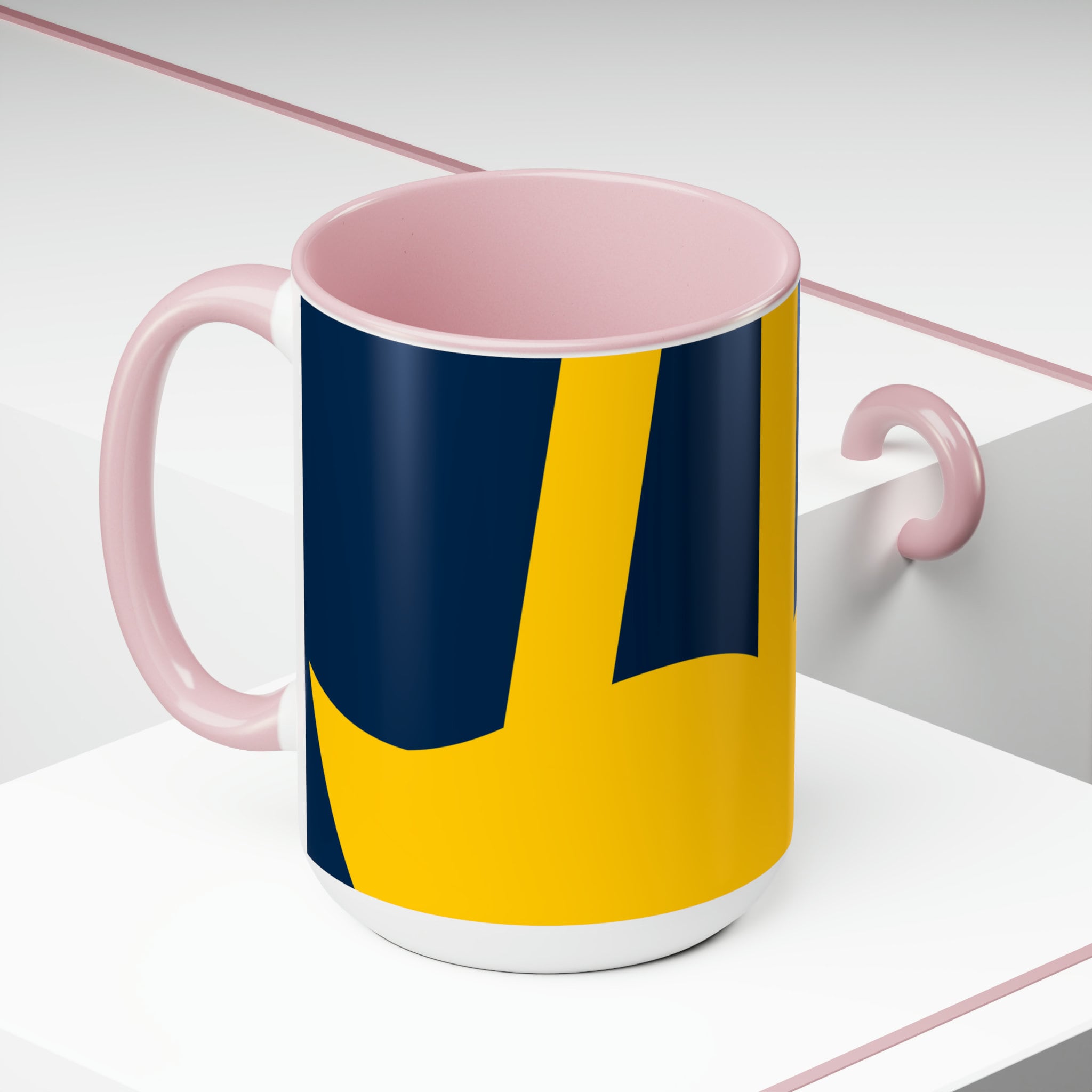 Michigan Helmet, Coffee Cup, Mug, Two-tone Coffee Mugs, 15oz,, Sports ...
