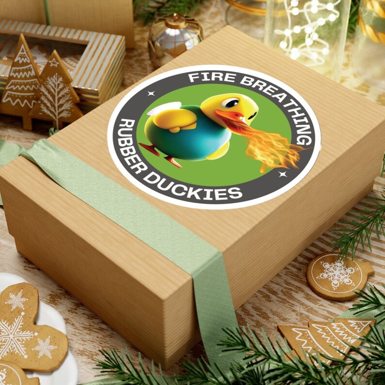 Fire Breathing Rubber Duckies, Sticker, Digital Team, Kiss-cut Stickers ...