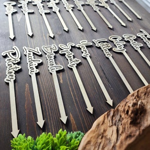 Vegetable Garden Markers Svg File - Etsy