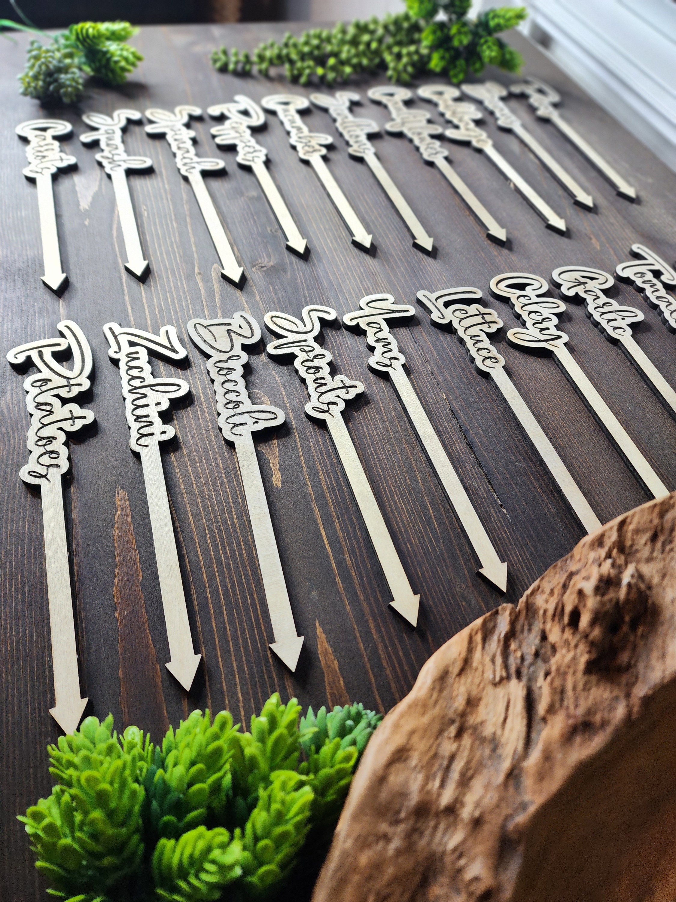 Vegetable Garden Markers Svg File - Etsy