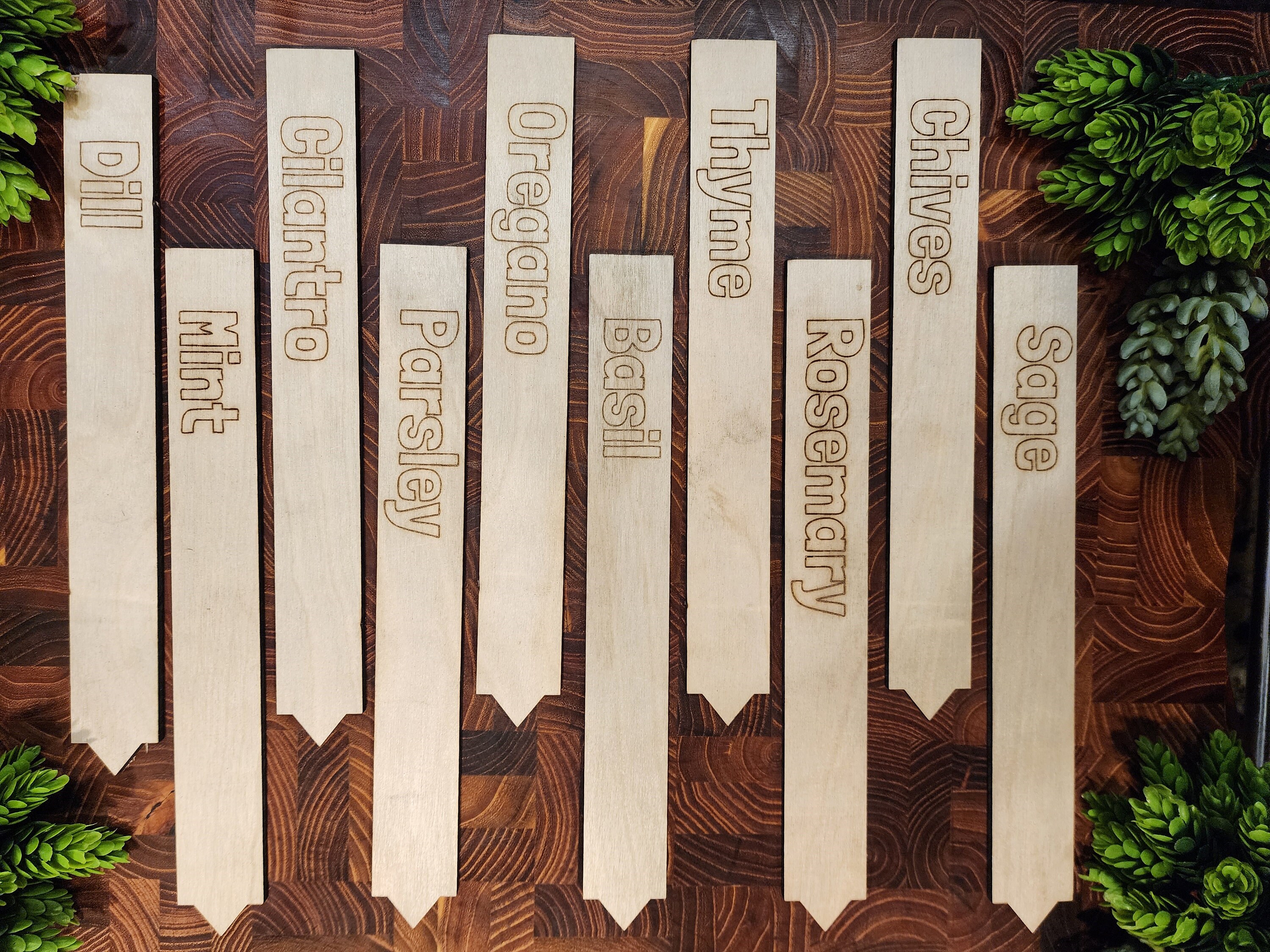 Herb Garden Plant Marker Svg File - Etsy