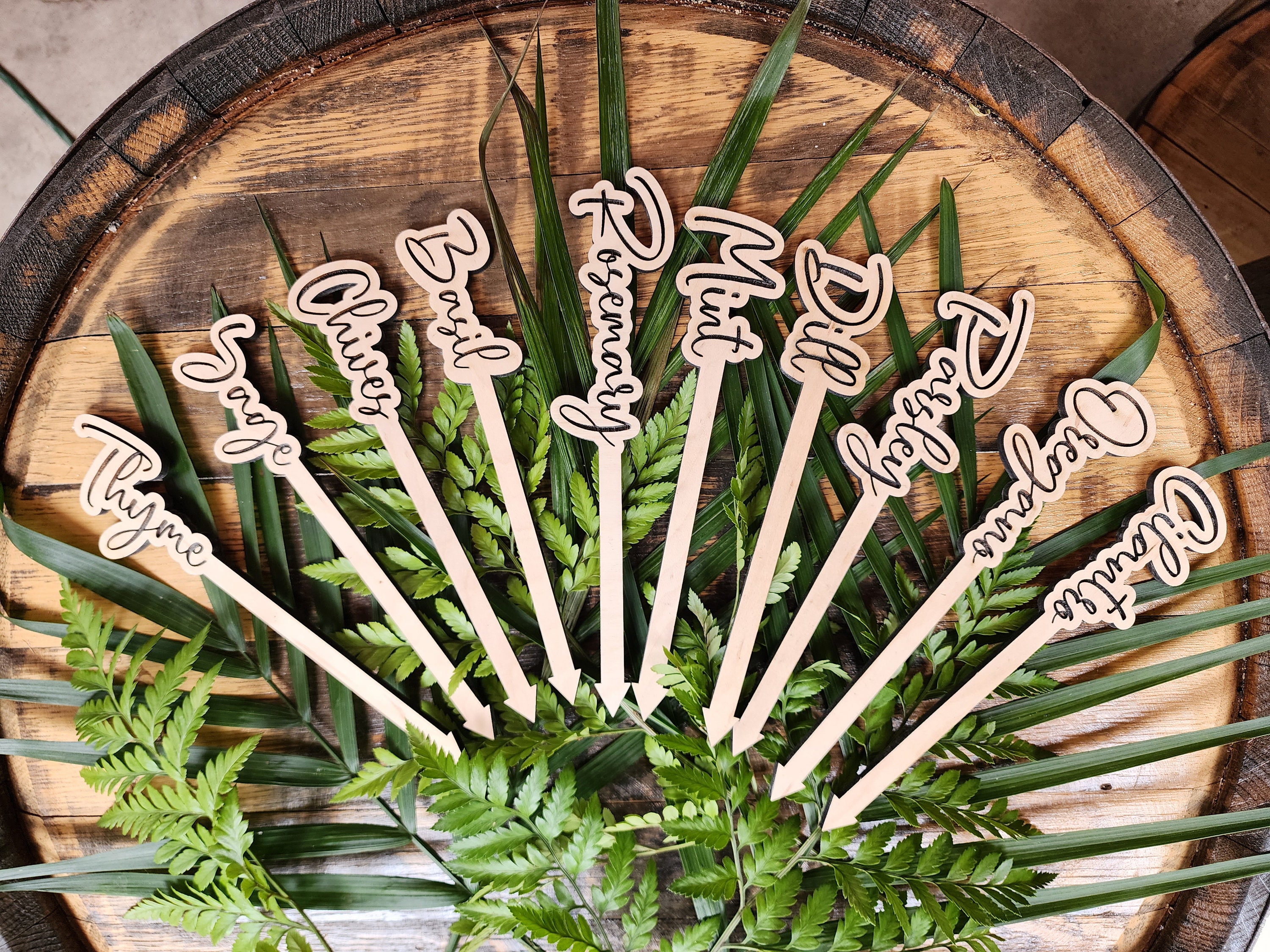 Herb Garden Plant Marker Svg File - Etsy