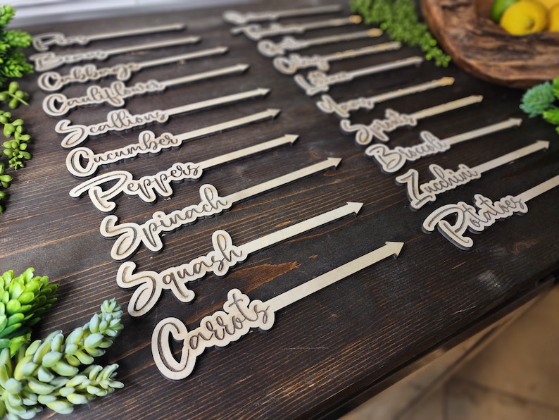 Vegetable Garden Markers Svg File - Etsy