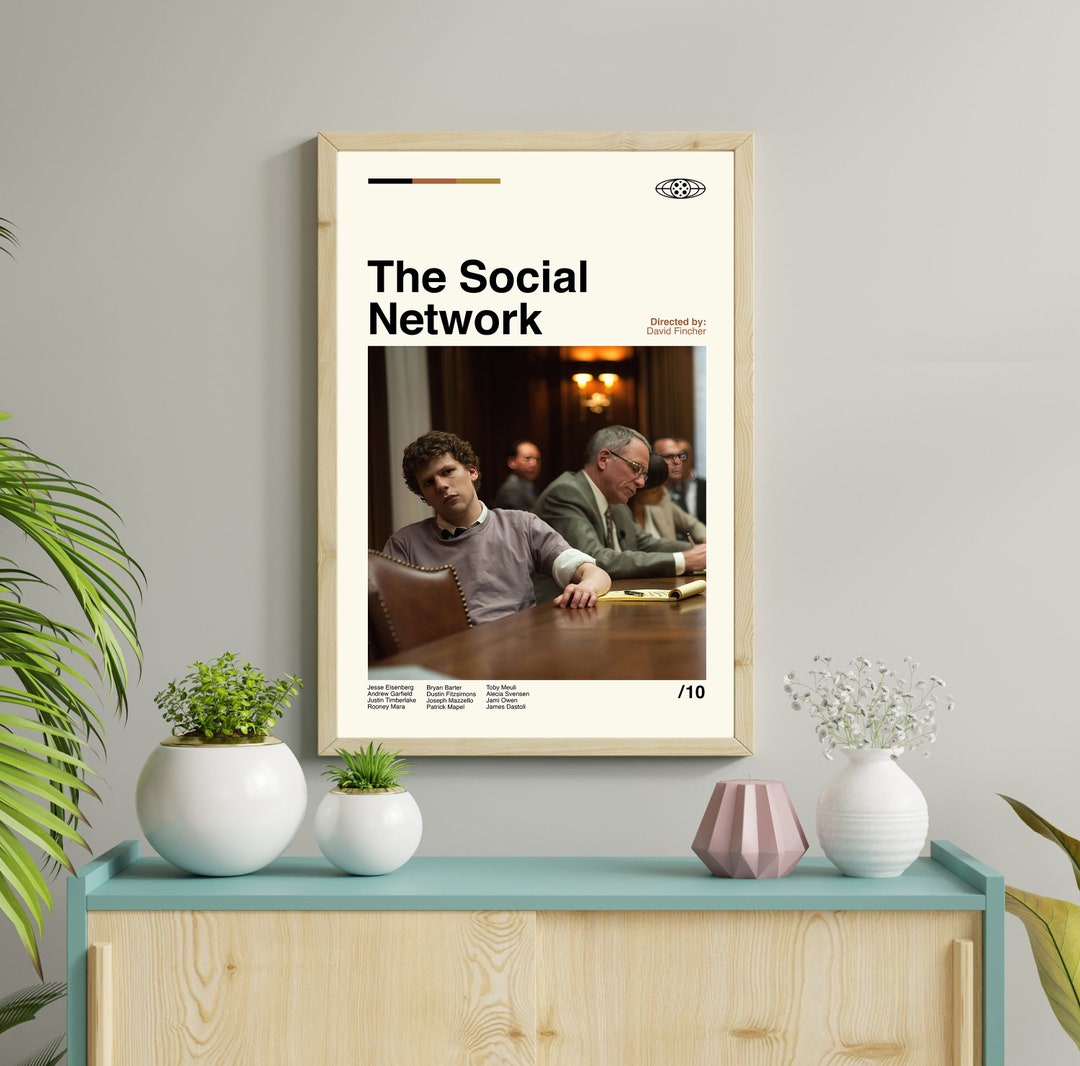 The Social Network Movie Poster Classic Movie Poster Retro - Etsy