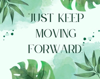 We Keep Moving Forward Walt Quote Silhouette Image Png Digital - Etsy