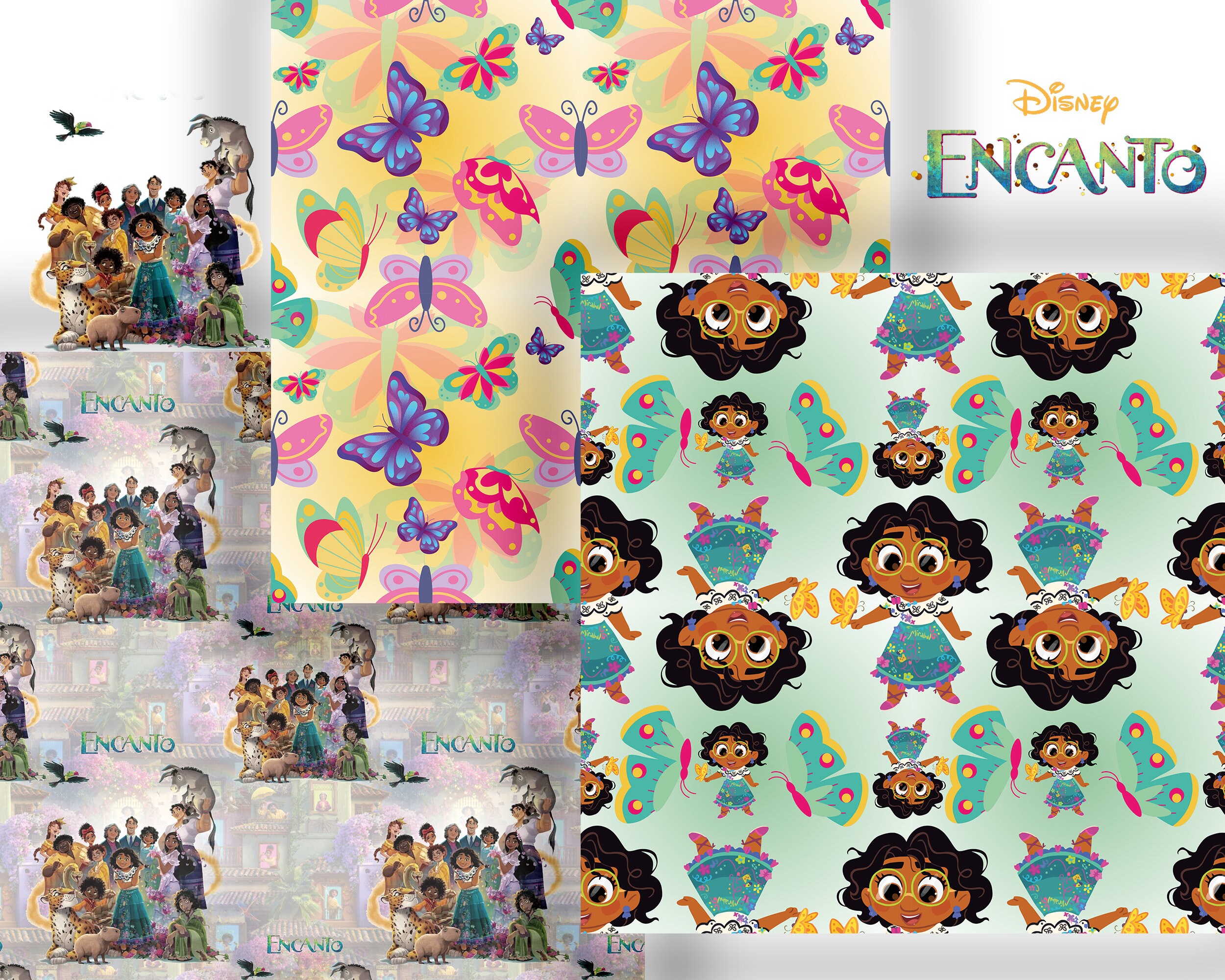 Encanto Digital Paper, Madrigal Family, Mirabel, Luisa, Isabela, Casita ...
