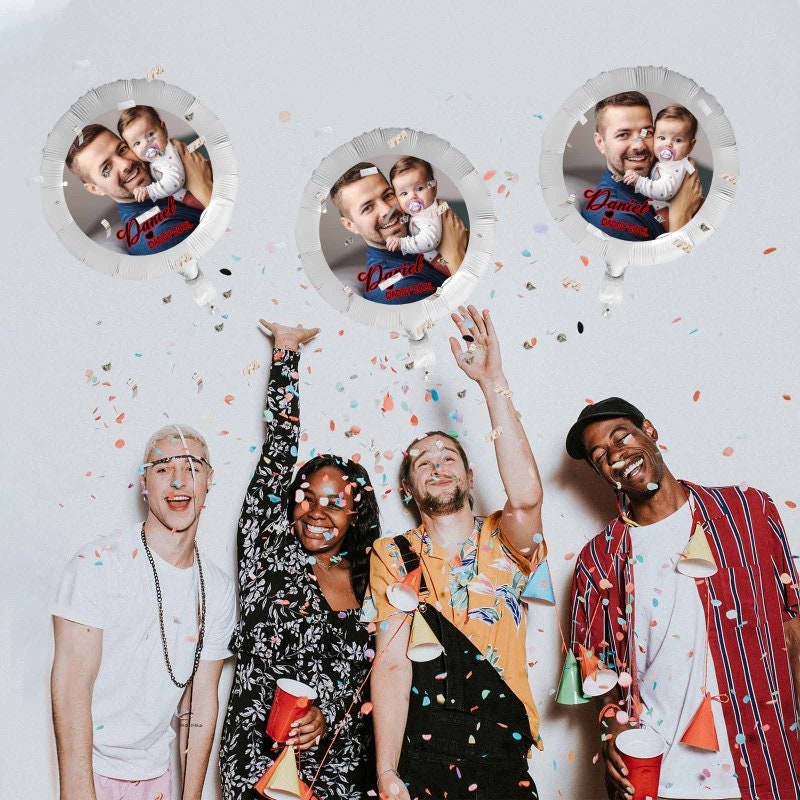 Personalized Father's Day Gift for Dad, Custom Foil Balloons Made in USA, Happy Birthday Balloon ...