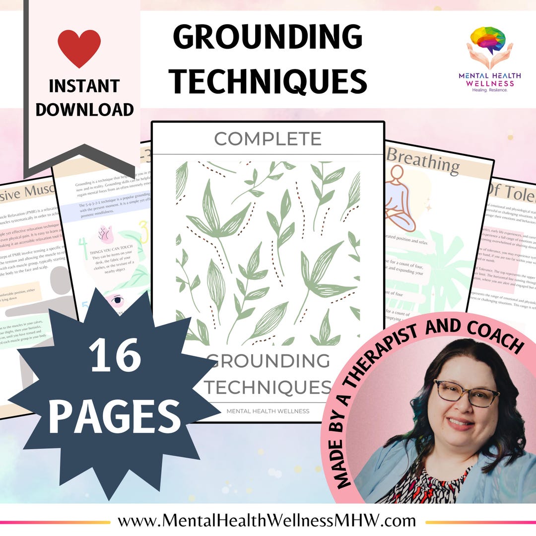 Complete Grounding Techniques 16 Page Eguide for Managing Stress and ...