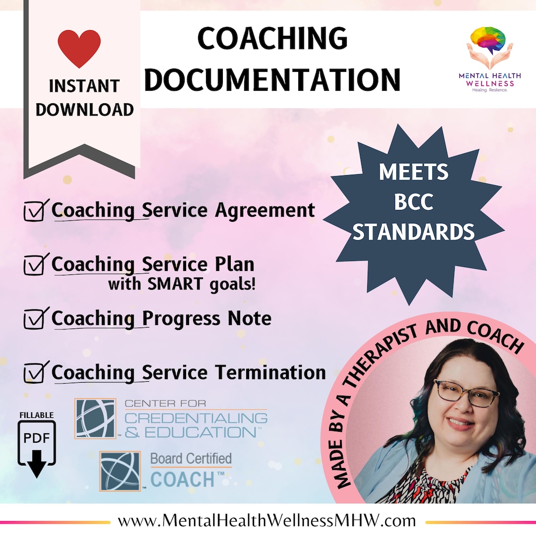 Coaching Documentation Bundle: Coaching Service Agreement, SMART Goals ...