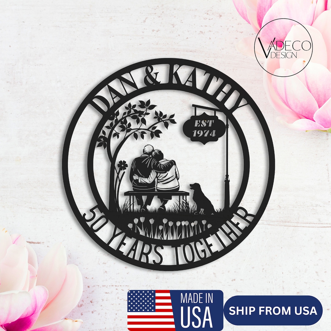 Custom 50th Anniversary Gift for Parents Golden Wedding Anniversary ...