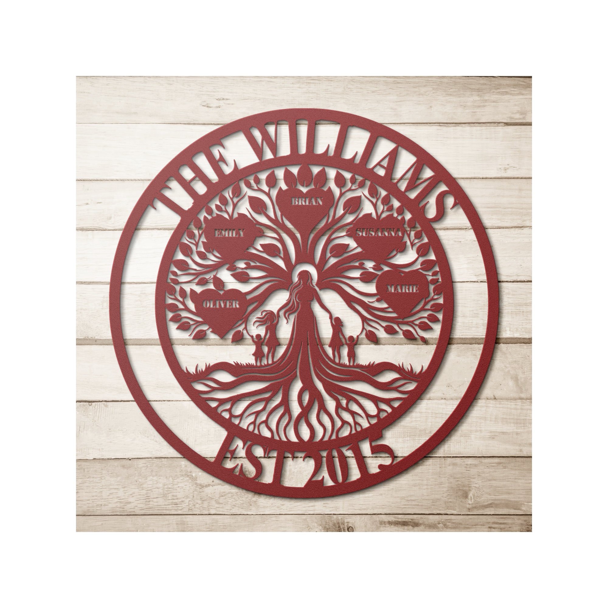 Custom Metal Mom Tree of Life Decor Family Sign Gift for Moms Gift for ...