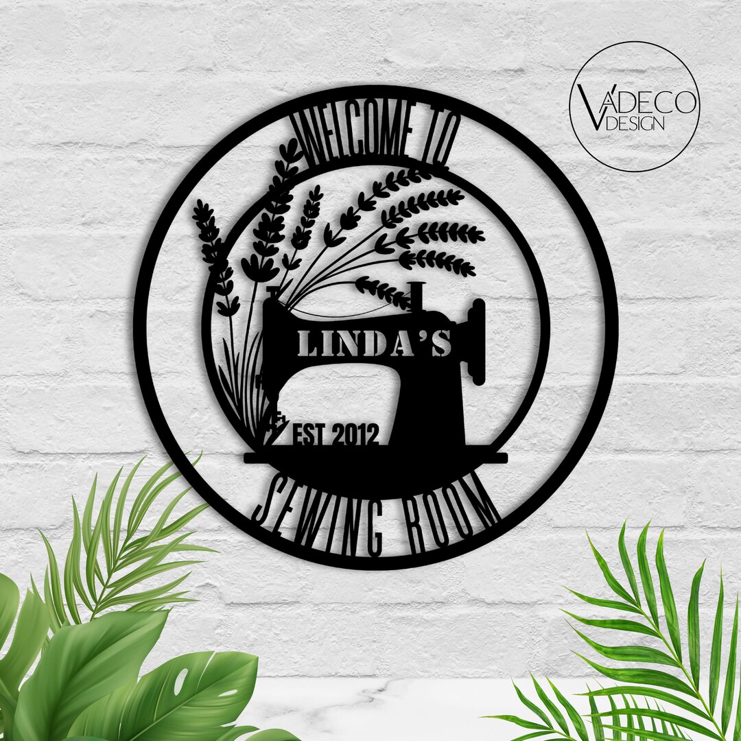 Custom Eywa Sewing Room Sign Personalized Metal Sign Bonus Mom's Sewing ...