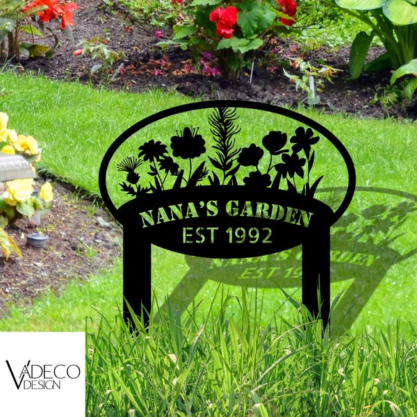 Flower Garden Sign - Etsy