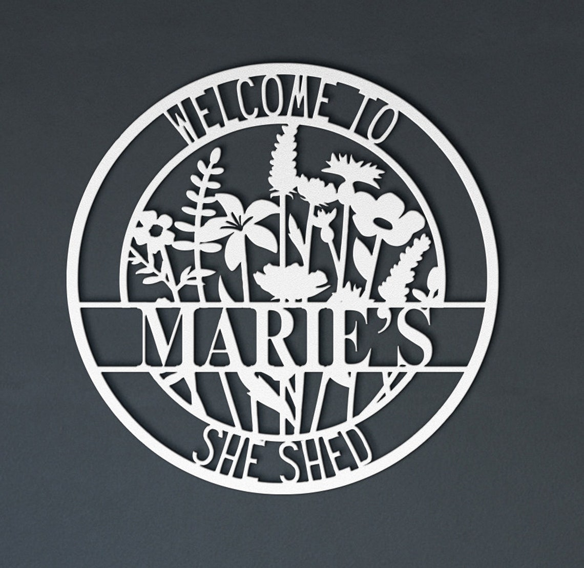 Custom She Shed Metal Sign Personalized She Shed Sign Woman Cave Sign ...