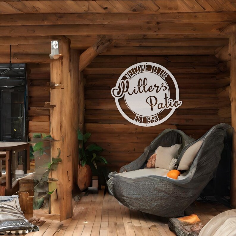 Custom Patio Sign Welcome Sign Personalized Your Own Wording Text ...