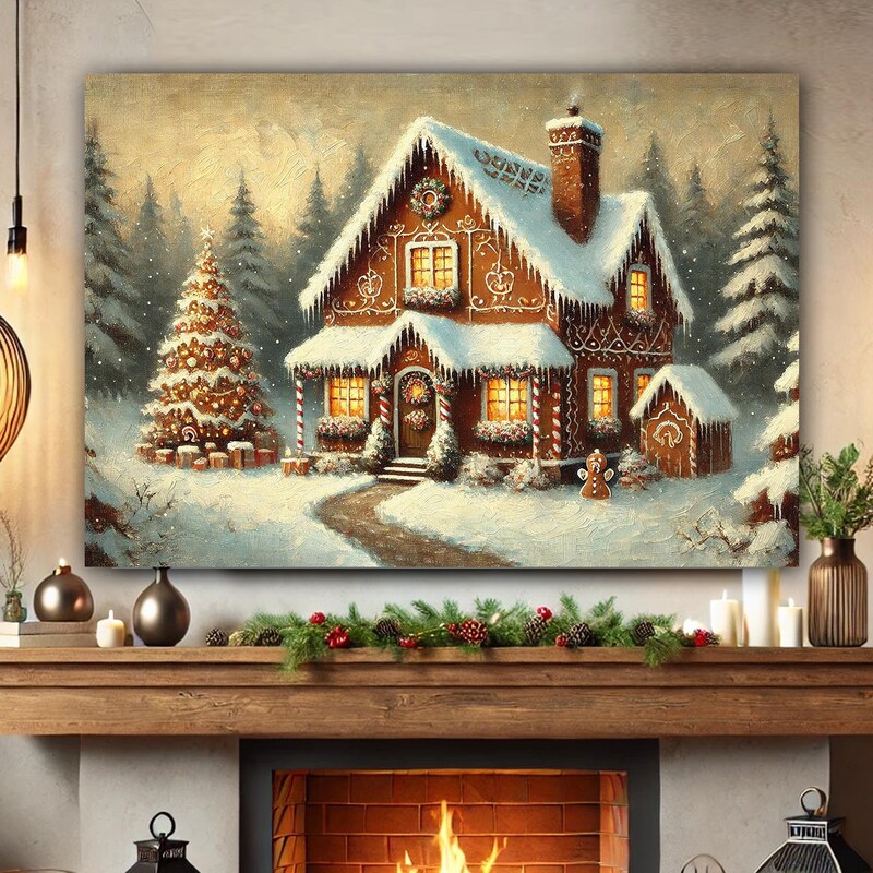 Christmas Canvas Art - Etsy