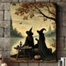 Two Witch Best Friend Canvas, Witch Art Poster, Witch Poster, Witchy ...