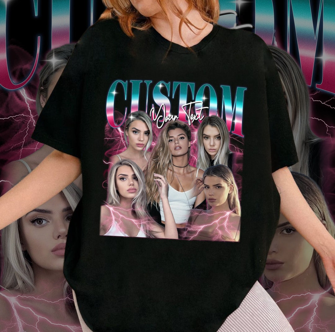 CUSTOM Photo T-shirt, Shirt With Girlfriend Face, Insert Your Design ...