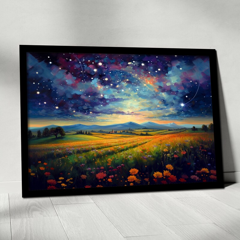 Starry Sky Painting - Etsy