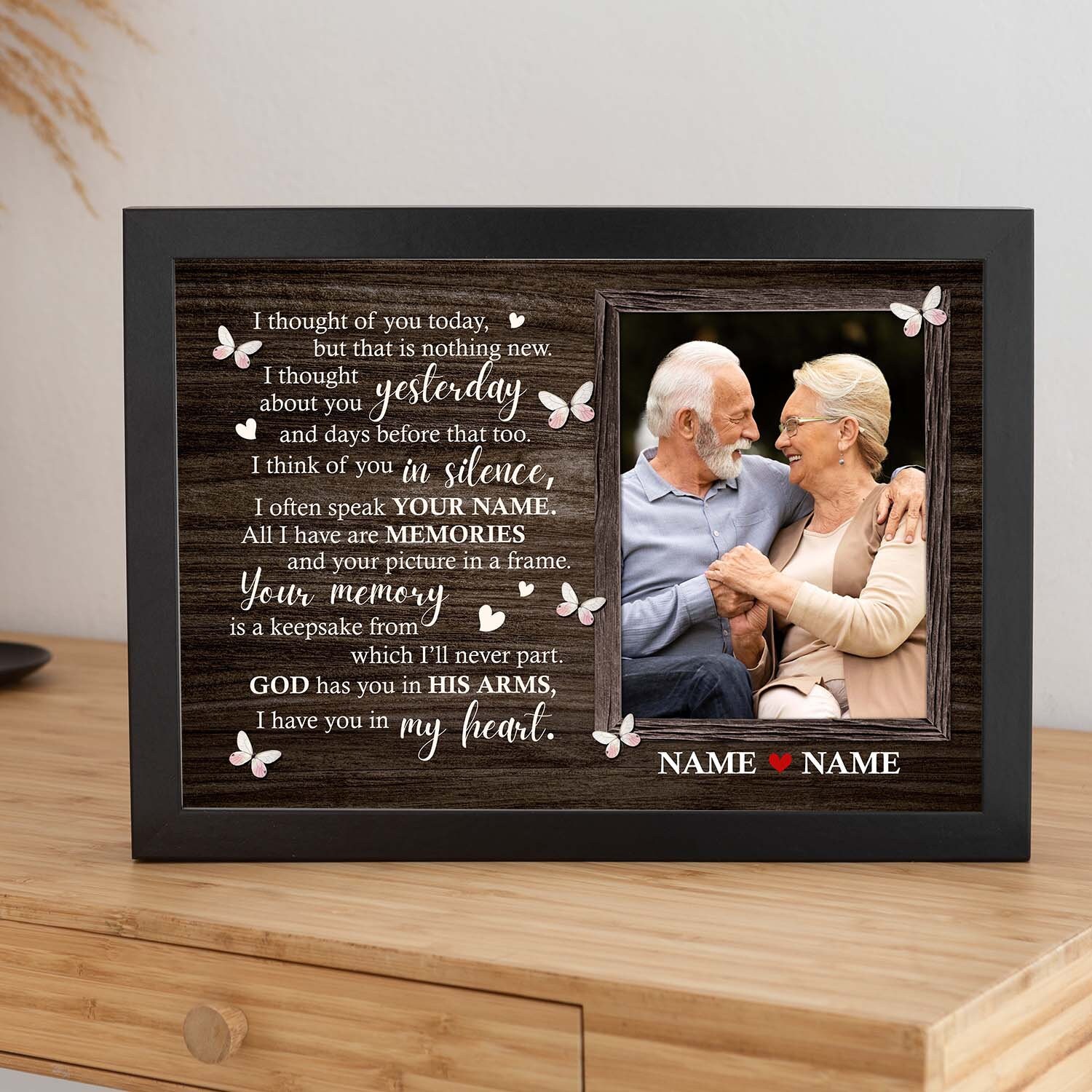 God Has You in His Arms Canvas, Customize Portrait With Jesus, Sympathy ...