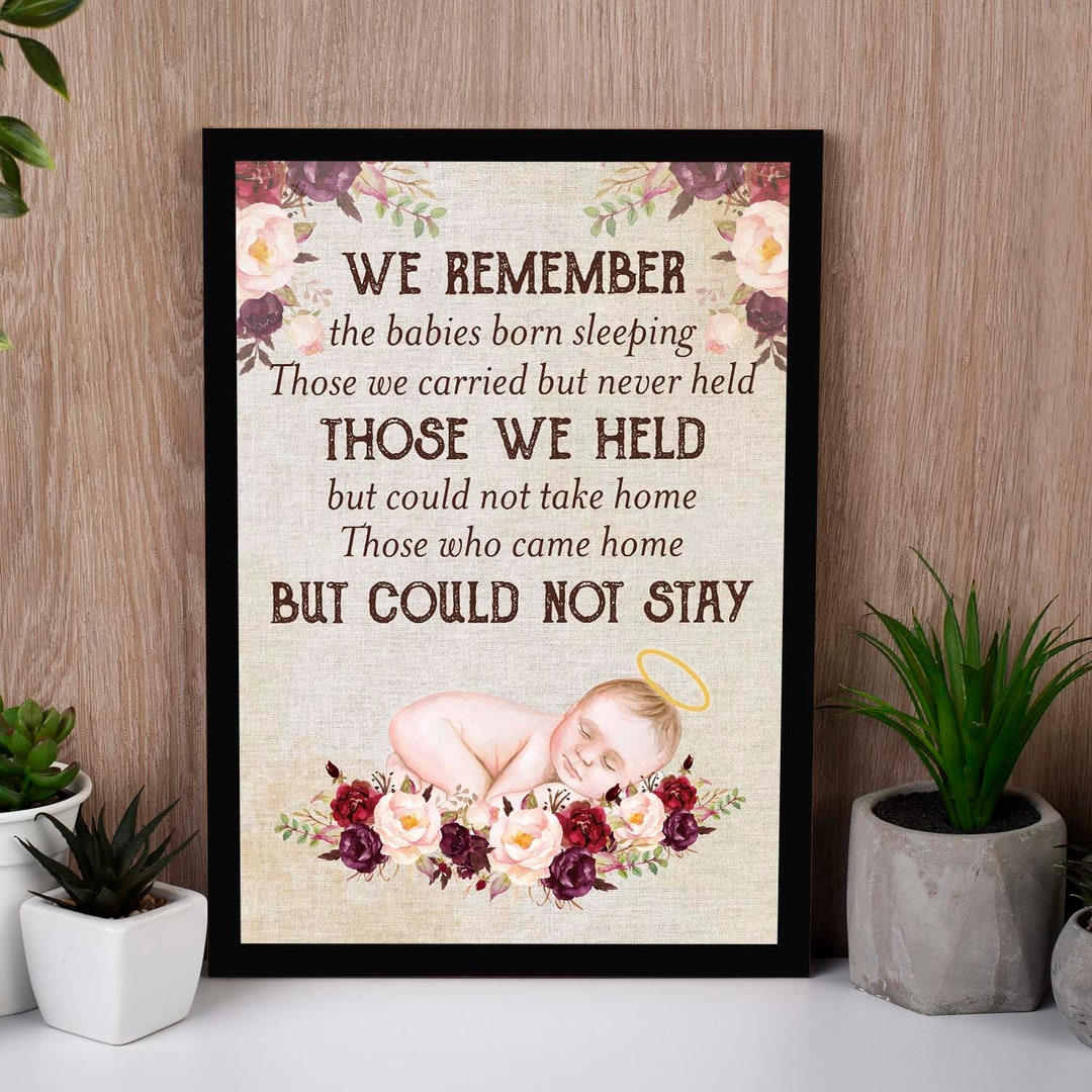 Loss of Newborn Baby Canvas, Infant Loss Sympathy Gift, Canvas for Loss ...