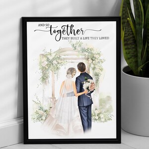 Custom Wedding Canvas With Names & Date – Personalized Wall Art ...