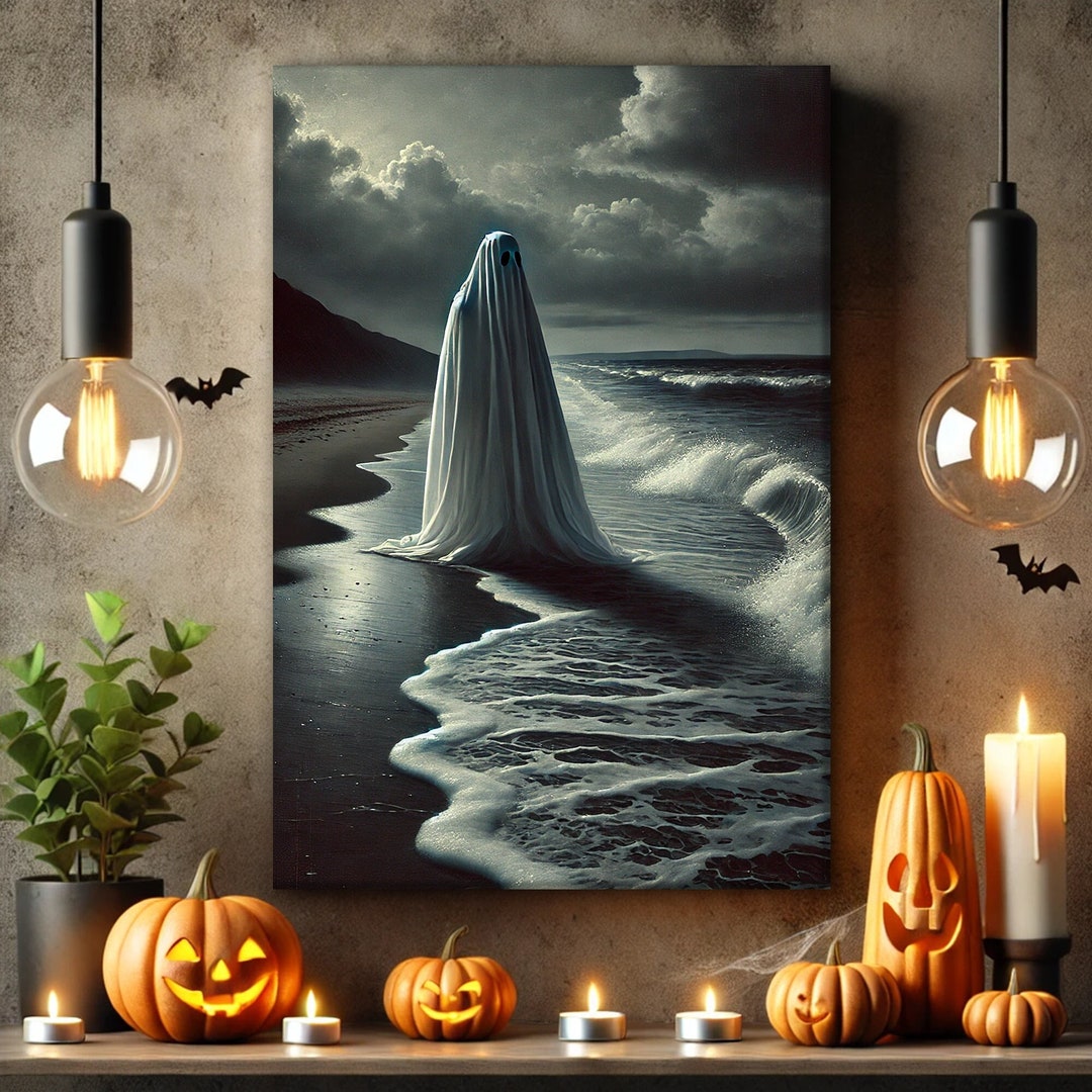 Ghost at Sea, Seascape Print, Ocean Poster Print, Dark Academia ...