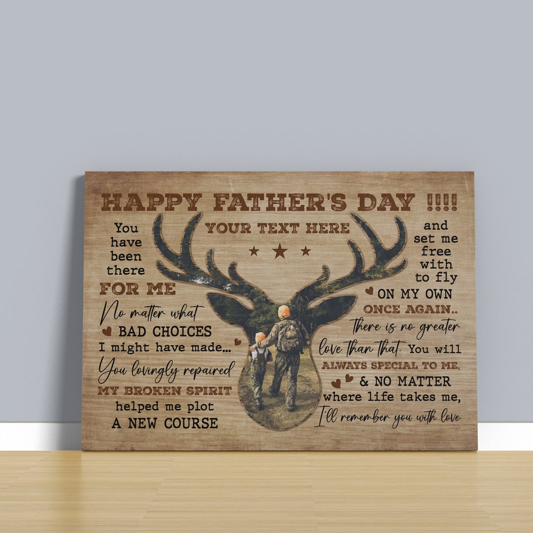 Hunting Dad Photo Collage Canvas, Best Gifts for A Hunter, Hunting ...
